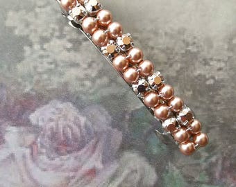 Rose gold barrette | Etsy