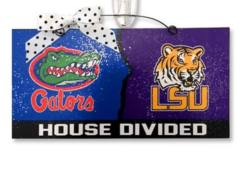 Gators house divided | Etsy