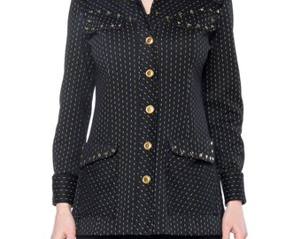 Studded Levi's Denim Jacket Oversize Boyfriend Fit