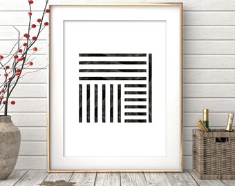 Monochrome wall art | Etsy