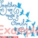 Together we make a Family Quote SVG Word Art family Birds clip