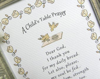 Dinner prayer | Etsy
