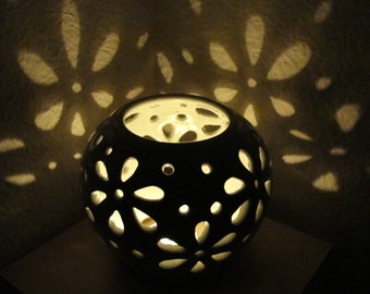 Pottery luminary | Etsy