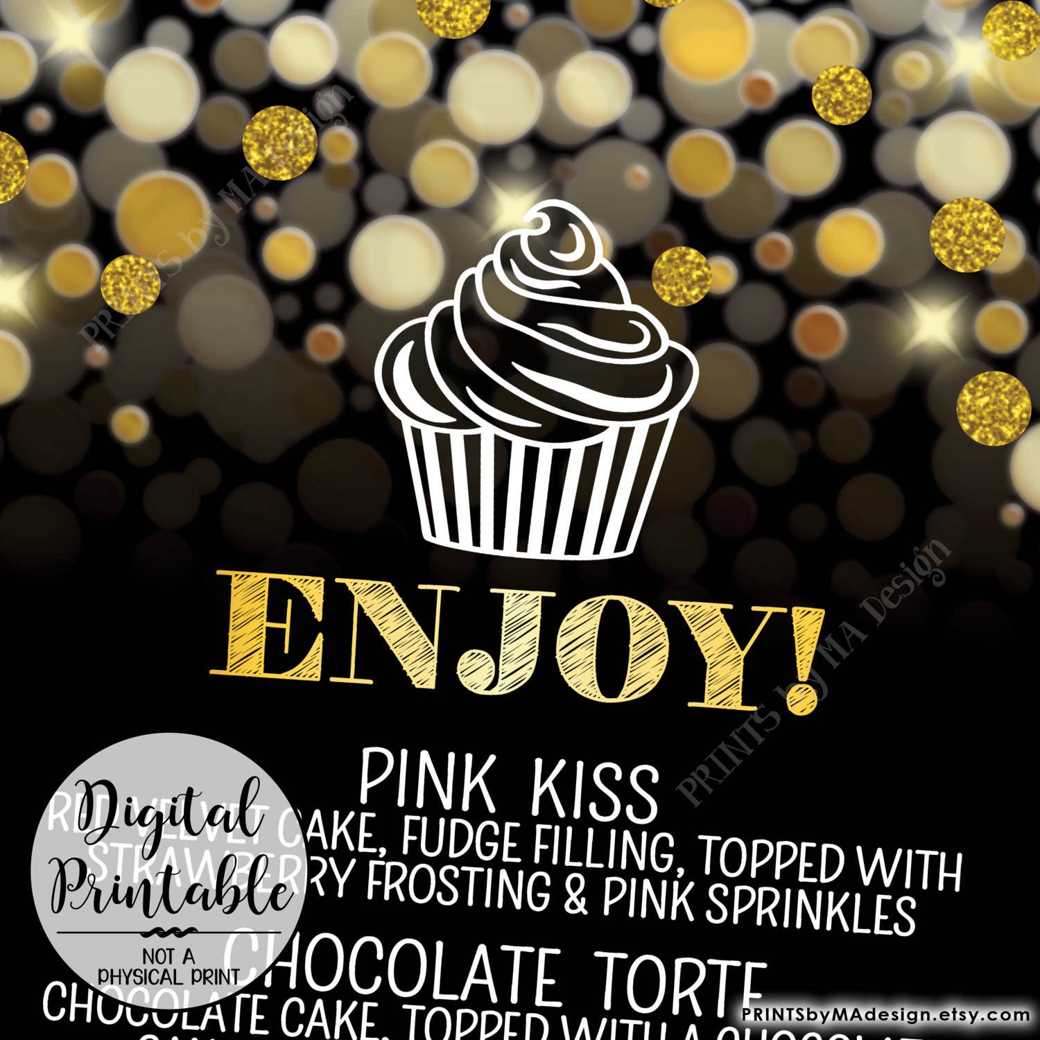 Cupcake Menu Cupcake Sign, Cupcake Flavors, Cupcake Choices, Cupcake ...