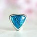 Shattuckite Ring Turquoise Ring Blue Gemstone Silver Ring
