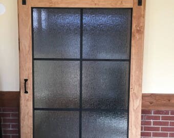Glass barn door | Etsy