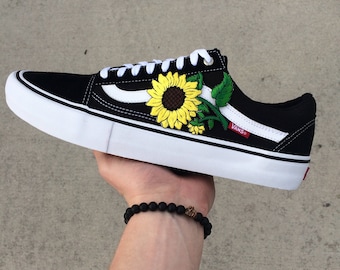 Floral vans shoes | Etsy