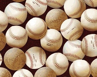 Baseball fabric | Etsy