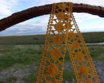 Unique orange lace fabric related items | Etsy