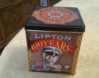 Lipton tea tin | Etsy