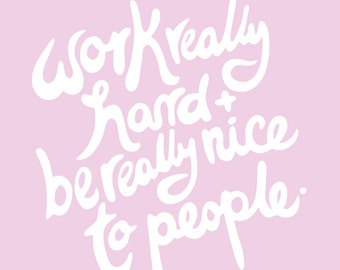 Work really hard | Etsy