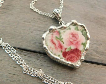 Broken china jewelry | Etsy