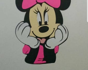 Minnie mouse cutout | Etsy