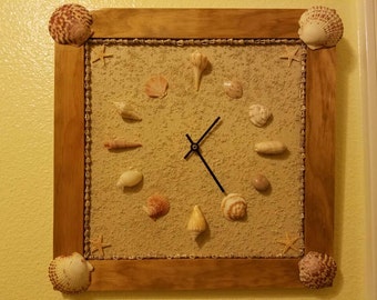 Seashell clock | Etsy