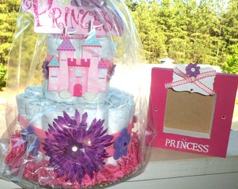 Princess diaper cake | Etsy