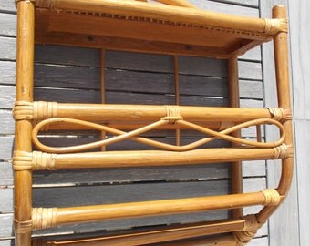 Rattan shelf | Etsy