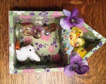 Spring shadow box | Etsy