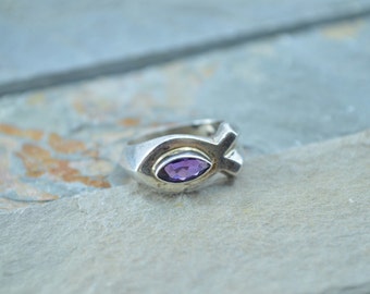 Christian fish ring | Etsy