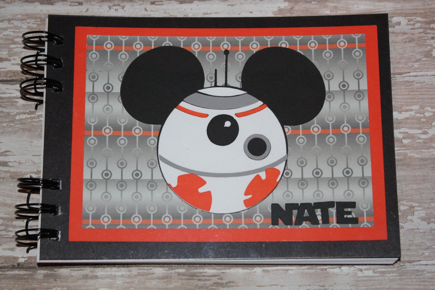 Personalized Disney Star Wars Autograph Book Inspired by BB8