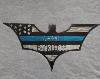 Thin blue line decor | Etsy