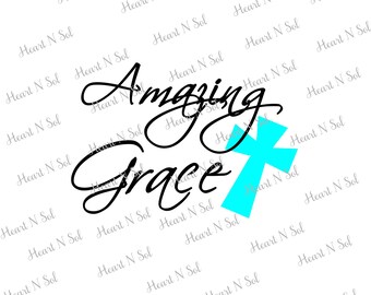 Amazing grace svg | Etsy