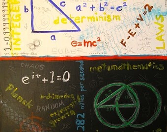 Math painting | Etsy