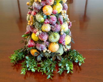 Christmas Topiary Sugared Fruit Topiary Ball Topiary