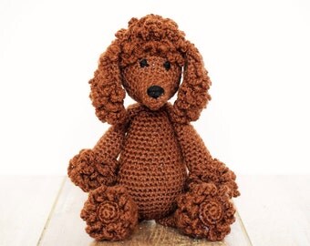 Crocheted poodle | Etsy