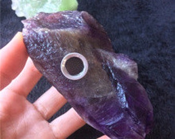 Purple glass pipe | Etsy