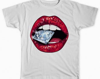 Lips tshirt | Etsy