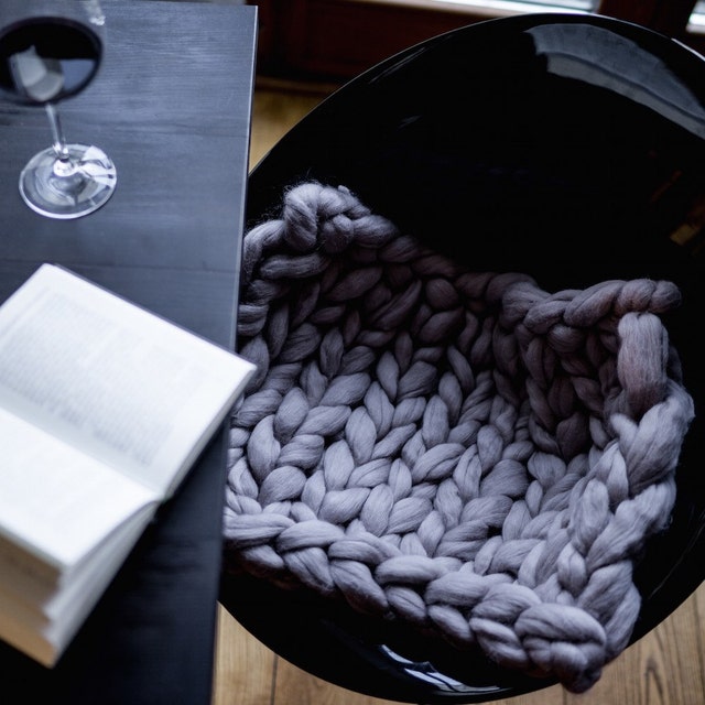 Chunky knits from 100% giant merino wool by WoolArtDesign on Etsy