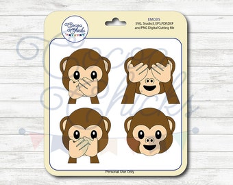 Singe emoji | Etsy