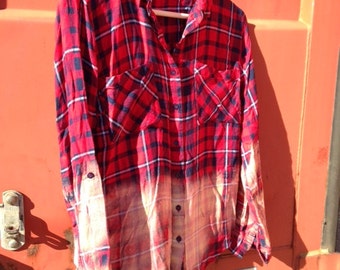 Bleached flannel | Etsy