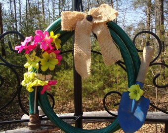 Garden hose wreath | Etsy