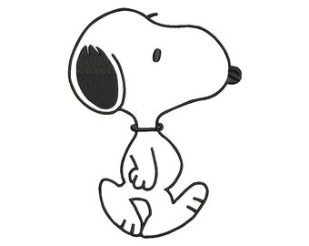 Snoopy embroidery | Etsy