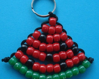 Pony bead keychain | Etsy