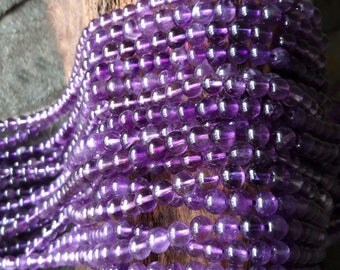 Purple crystal beads | Etsy