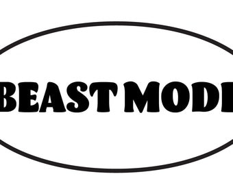 Beast mode decal | Etsy
