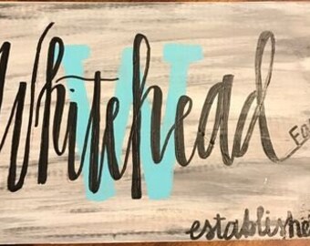 Calligraphy sign | Etsy