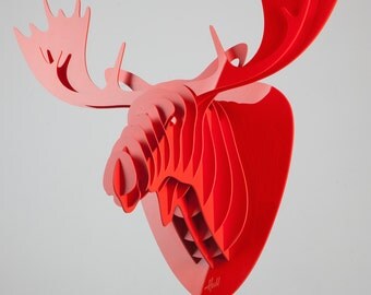 Fake animal head | Etsy