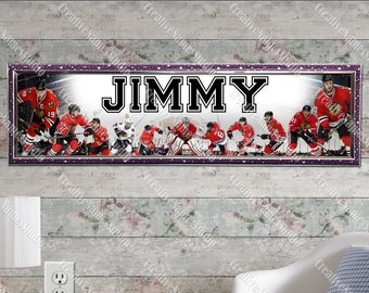 Blackhawks frame | Etsy