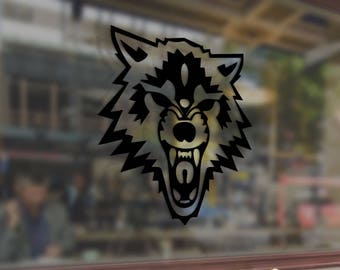 Wolf wall decal | Etsy