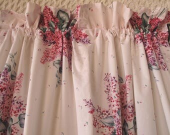 Pink floral curtains | Etsy