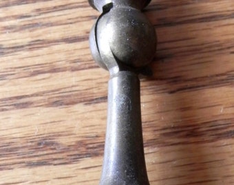 vintage mock key pull antique brass
