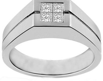 Invisible set ring | Etsy