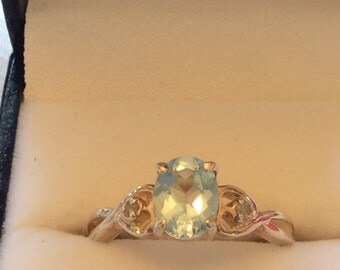 Diamond chip ring | Etsy