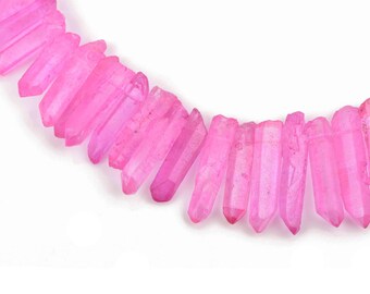 Hot pink crystals | Etsy