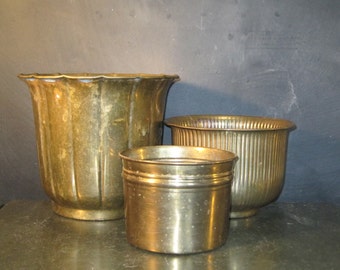 Brass flower pot | Etsy