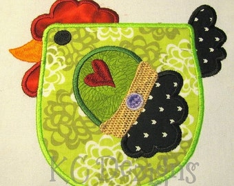 Chicken embroidery | Etsy