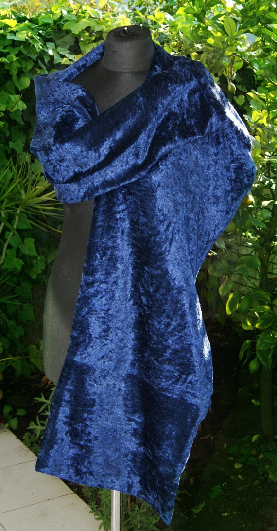 Velour / velvet stole shawl wrap shrug wedding dress 200 cm x
